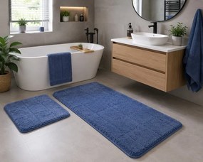 Bellatex BANYSILVER sada - bez výkroje Modrá 60x100 cm 60x50 cm (SADA)
