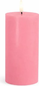 LED svíčka na baterii vosková Sille, starorůžová, Ø 7,5 × 15 cm