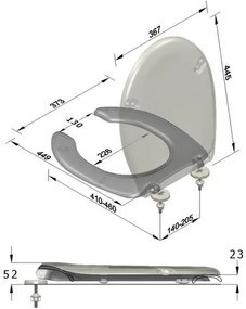 Sapho WC sedátko pro handicapované, bílá 1010