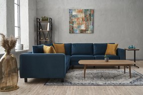 Hanah Home Rohová pohovka KALE olejově zelená
