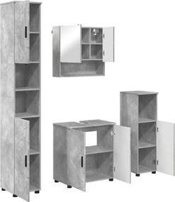 Sada koupelnového nábytku 4 ks Betonově šedá 61 x 35 x 64 cm 3392966