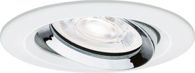 P 92422 LED vestavné svítidlo Nova Plus GU10 Flat IP65 93mm 4,9W 230V stmívatelné 4000K bílá mat/chrom - PAULMANN