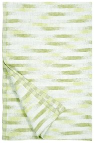 Lněný ručník Hohto, bílo-zelený, Rozměry  95x150 cm