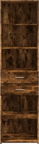 Skříň highboard kouřový dub 50 x 42,5 x 185 cm kompozitní dřevo 3281459