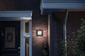 Philips Petronia 12W Antracitová / LED venkovní nástěnné svítidlo / 27