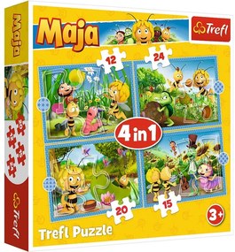 34356 Dětské puzzle - Včelka Maja - 4v1