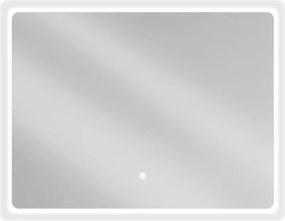 Mexen Sun, LED koupelnové zrcadlo s podsvícením 80x60 cm, 6000K, ochrana proti zamlžování, 9807-080-060-611-00