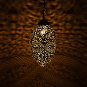 Luxusní mosazná lampa Golden Egg