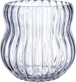 PEARL Lucerna skleněná 19 cm - čirá