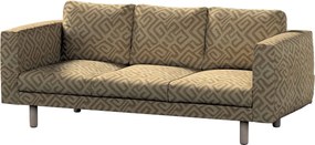 Potah na pohovku IKEA Norsborg 3-místná barva béžová látka pletený vzor, vzorované