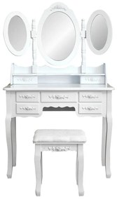 Toaletní stolek Milano, ve více barvách-bílý