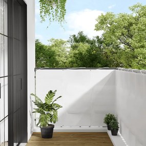 Balkonová zástěna bílá 120 x 1 000 cm 100% polyester oxford - Default Title