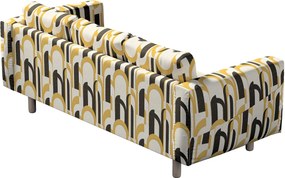 Potah na pohovku IKEA Norsborg 3-místná barva vícebarevná látka pletený vzor, vzorované