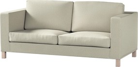 Potah na pohovku IKEA Karlanda rozkládací, krátký barva béžová látka pletený vzor