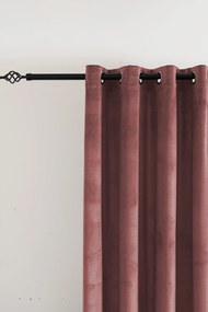 Zatemňovací závěs ELVIO VELVET 140x250 cm, starorůžový Zavěšení: Kovové kroužky