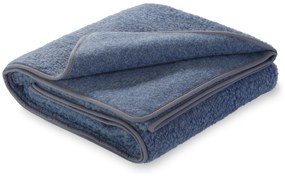 Wooline Vlněná Merino deka Thumbled denim