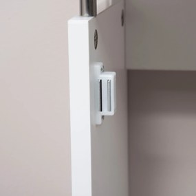 HOMCOM Moderní Kryt Radiátoru z MDF Malovaný Kryt Radiátoru s Horní Policí pro Obývací Pokoj, Ložnici a Kancelář 60x18x84 cm Bílý