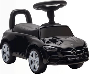 AIYAPLAY Dětské odrážedlo Mercedes-Benz C-Class s klaksonem, zvuky motoru, úložným prostorem, pro děti 18-36 měsíců, černé