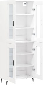 Skříň highboard bílá 69,5 x 34 x 180 cm kompozitní dřevo 3198289