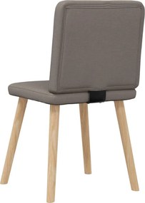 Jídelní židle 4 ks taupe textil 3315250