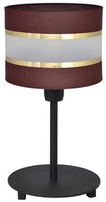 Helam Stolní lampa HELEN 1xE27/60W/230V hnědá/černá/zlatá HE1248