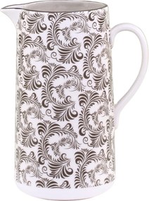 Mocca porcelánový džbán s ornamenty Arés Mocca - 15*9*20cm / 1100ml