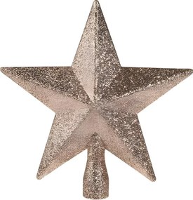 Třpytivá špice Bronzová hvězda 20 cm