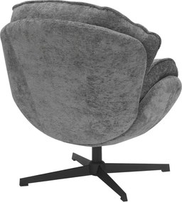 Otočné designové křeslo Betty šedé