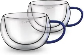Lamart Vaso Sada sklenic Cappucino 2ks 270ml modrá / sklo