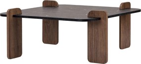Černý konferenční stolek 90x90 cm Marais – Nordure