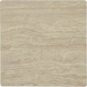 Kulatý jídelní stůl NELVO 90 cm, travertine/kašmír