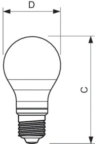 LED žárovka E27 Philips A60 CLA FR 7W (60W) teplá bílá (2700K)