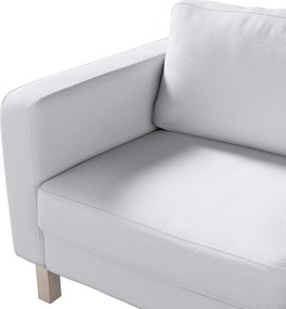 Potah na pohovku IKEA  Karlstad 2-místná, nerozkládací, krátký barva bílá látka pletený vzor