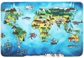 Dětský koberec Ultrasoft World map 110 x 160 cm