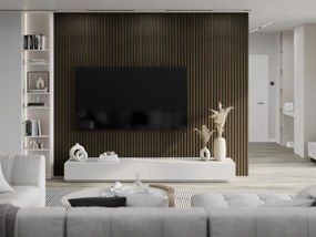 Mexen Lam-B, akustické stěnové lamely 275 × 30 cm, HDF deska 4 mm, technická dýha, eben královský, S100-275307-3015-020