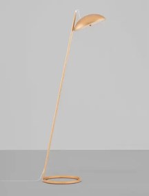 Designová stojací lampa Flute zlatá