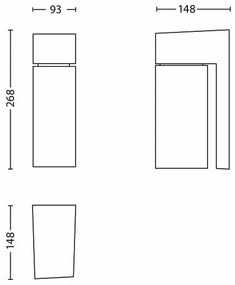 Philips - Venkovní nástěnné svítidlo BORDER 1xE27/23W/230V IP44 šedá