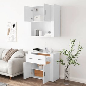 Skříň highboard bílá kompozitní dřevo 3185367