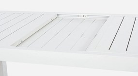 BIZZOTTO Rozkládací zahradní stůl HILDE 160x90 cm bílý 0662612