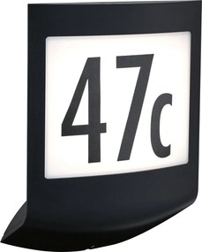 P 94509 LED venkovní nástěnné svítidlo Smart Home Zigbee Padea soumrakový senzor neláká hmyz IP44 198x71mm CCT 8,2W 230V antracit umělá hmota - PAULMANN