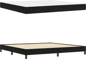 Postel s boxspringem s matrací Černá 200 x 200 cm textil 3398715
