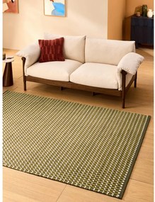 Khaki ručně tkaný koberec s příměsí vlny 120x170 cm Ember – MADE