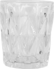 Transparentní sklenička na vodu Diamond - Ø 8*10 cm / 250 ml