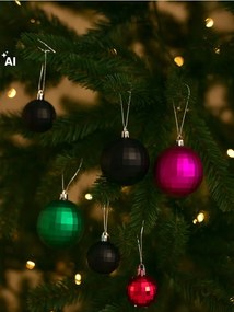 Sinsay - Sada barevných vánočních koulí s lesklým povrchem 42 pack - vícebarevná