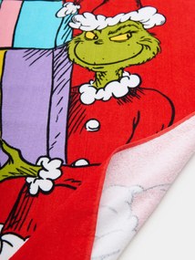 Sinsay - Dětská bavlněná osuška s vánočním potiskem Grinch - červená