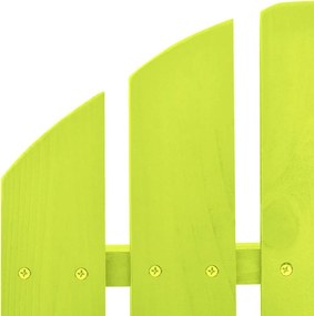 Zahradní houpací křeslo Adirondack masivní jedlové dřevo zelené 315886