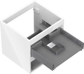 Mexen Box-A, závěsná skříňka 50 cm, 2 zásuvky, bílá lesklá, 91AX0-0500-470-2-00