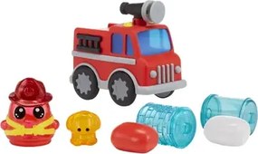 MGA DohKins Hasičské auto s hasičem / Sada s modelínou / od 3 let