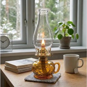 Brilagi - Petrolejová lampa MERLIN oranžová