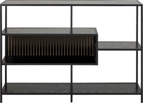 Knihovna Seaford IV 114 cm černá